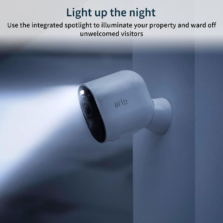 Arlo Ultra 2 Spotlight Camera 4k -- 2 Cameras - Security System Wire-F