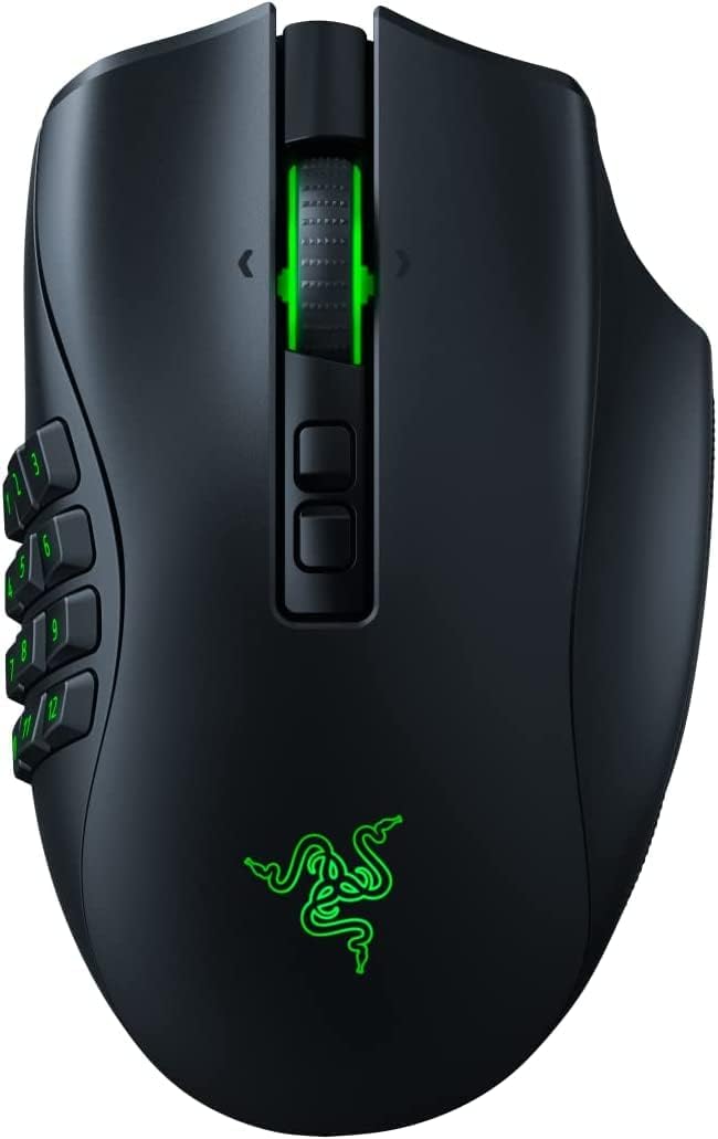 Razer Naga Pro Wireless Gaming Mouse: Interchangeable Side Plate w/ 2,